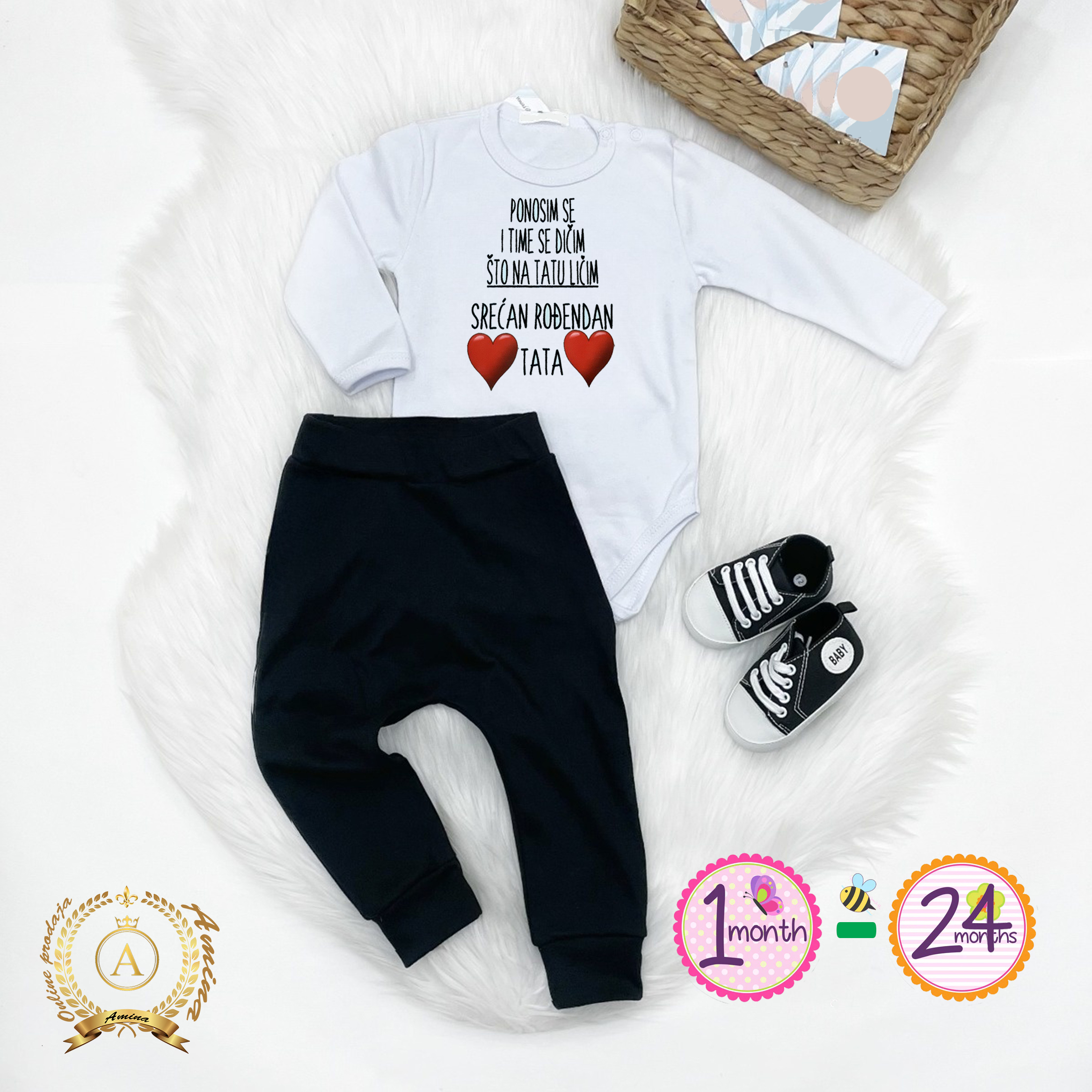 Komplet baby TATA SRETAN RODJENDAN 2 - Online prodaja "Amina"